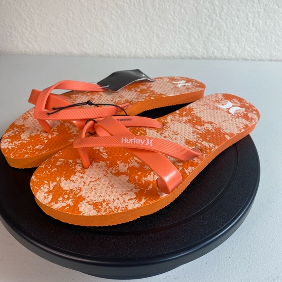 Hurley | Shoes | Hurley Womens Flip Flop Thong Sandals Melon Orange ...